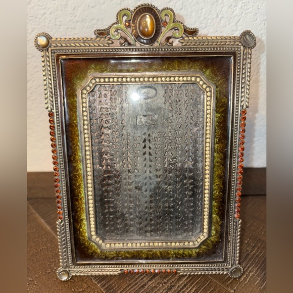 Tizo Design | Accents | Tizo Design Ornate Frame With Amber And Green ...
